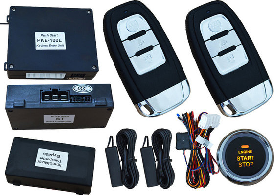 Smart Vehicle Alarm System Rfid Keyless Push Button Start System Handfree Lock Or Unlock