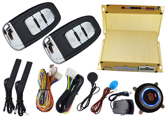 Automobile Button Car Engine Start Stop System With Car Alarm Features Long Distance Remote Control