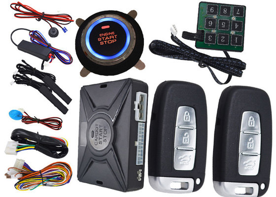 Passcode Car Security Protection PKE Alarm System , Remote Vehicle Starter System Bypass Output