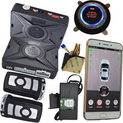Cell Phone Car Alarm Security System With Gps Location Sms Central Lock Start Stop Engine