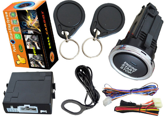 Fully Functional Keyless Engine Start Stop System , Long Button Ignition Remote Start Alarm System