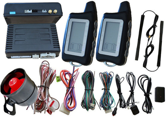 Pke RFID Car Alarm System With Double Way Alarm Hints , Microwave Sensor Car Alarm Kits