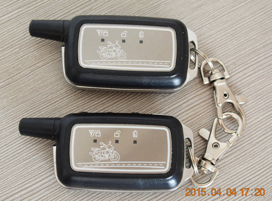 LED 2 Way Motorcycle Alarm System Motorcycle Security Devices With Remote Start Stop Engine