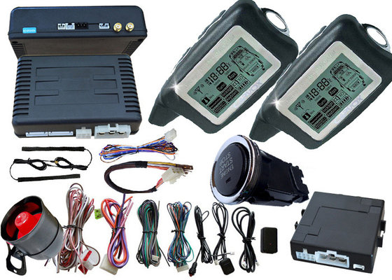 2 Way Remote Car Starter Keyless Ignition System , Remote Car Alarm System With Proximity Sensors
