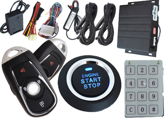 Keyless Entry Ignition Car Engine Start Stop System Shock Sensor Car Alarm Protection