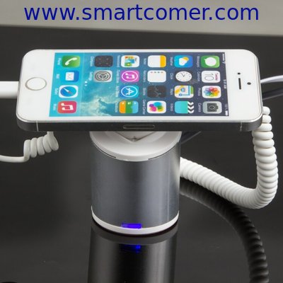COMER anti-theft alarm mobile phone security display magnetic holders with charging cable lock devices