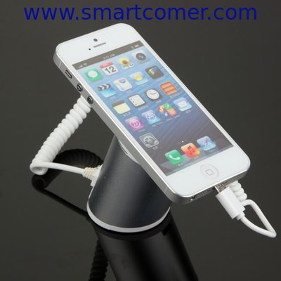 COMER anti-theft alarm mobile phone security display magnetic holders with charging cable lock devices
