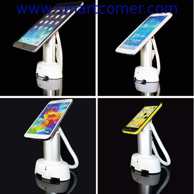 COMER 7" tablet security alarm counter display stands with charging function and alarm sensor
