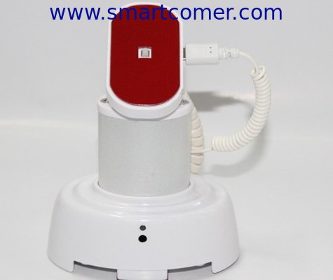 COMER 7" tablet security alarm counter display stands with charging function and alarm sensor