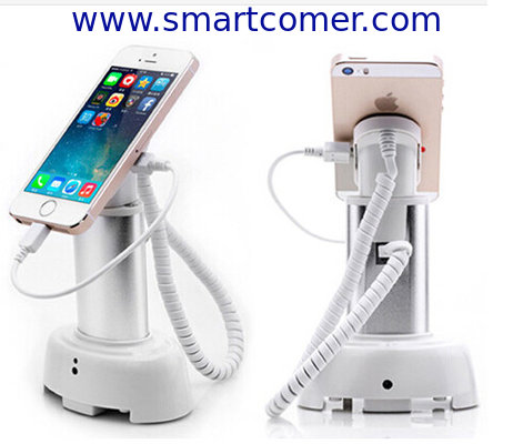 COMER 7" tablet security alarm counter display stands with charging function and alarm sensor