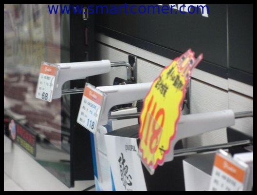 COMER Anti Theft Security Display Wholesale Pegboard Hooks With Price Tag