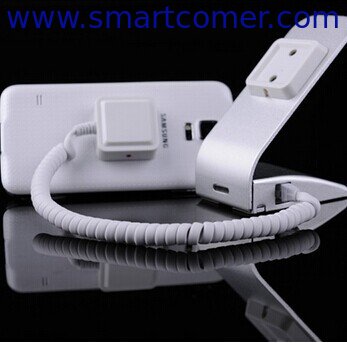 COMER  Silver Mobile Phone Security Anti-theft desktop Display Stand With Alarm