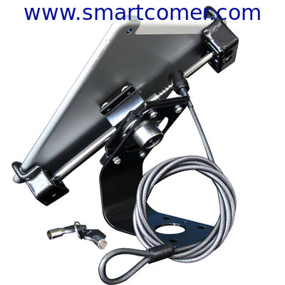 COMER anti-theft cable locker universal adjustable Security display stand with lock cable for 7-10" tablet pedestal