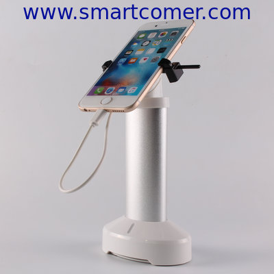 COMER Retail Mobile Shop Open Display Solution cellphone alarm cable locking cradles