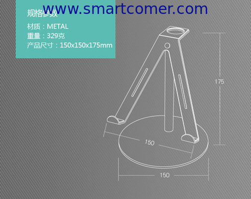 COMER tablet Display anti-lost bracket smartwatch desk holder 2 in 1
