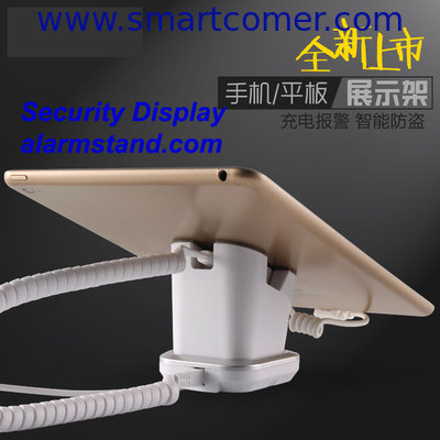 COMER anti-theft cell phone security mounting brackets with alarm and charging type c cable