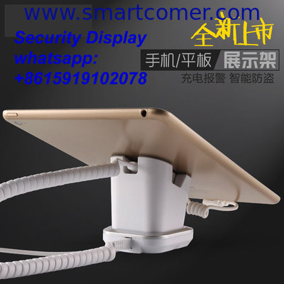 COMER mobile phone security stand with alarm systems for mobile phone retail stores