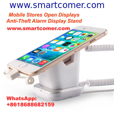 COMER anti-theft tablet pad air magnetic stand with alarming cable and charging cord for retailers shops