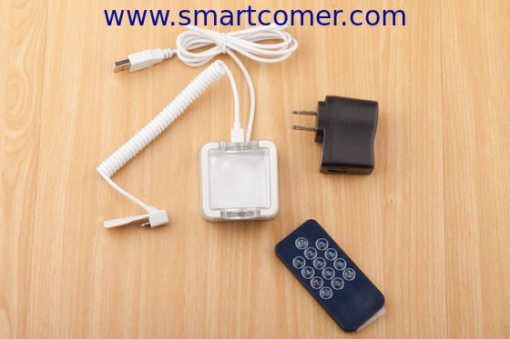 COMER anti-theft alarm display stand for mobile phone shop with alarm and charging cables