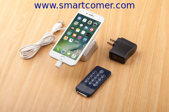 COMER cable locking anti-theft with charging for 8" tablet security alarm sensor display devices