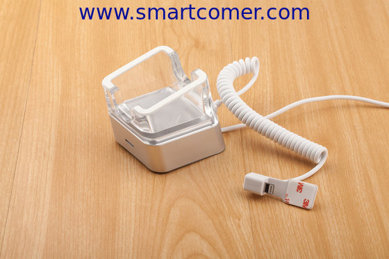 COMER anti-theft alarm display stand for mobile phone shop with alarm and charging cables