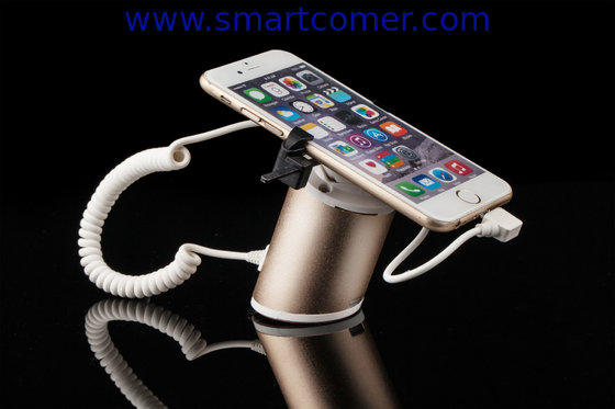 COMER anti-theft alarm mobile phone security display magnetic holders with charging cable lock devices