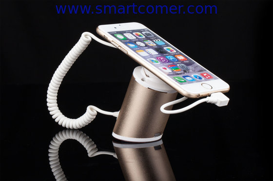 COMER anti-theft alarm mobile phone security display magnetic holders with charging cable lock devices