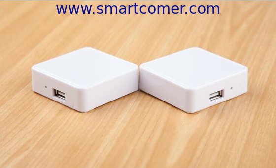 COMER anti-theft locking security retail display for mobile phone stands with alarm and type c charging cable