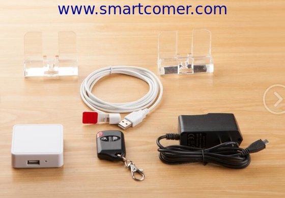 COMER 2 USB PORT Anti-theft Display Sensor Host For Digital Device With Charging and Alert Capability