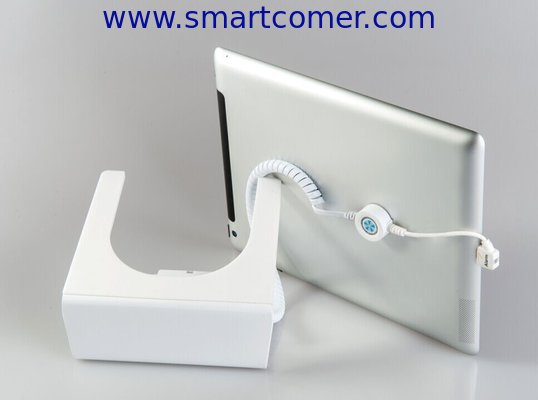 COMER 7" tablet security counter holders for panel computer with alarm sensor and charging cord