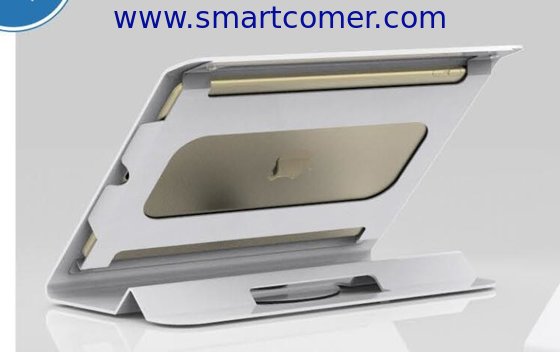 COMER security lock tablet countertop display mounting 360 degree rotating tablet stands for digital retail stores