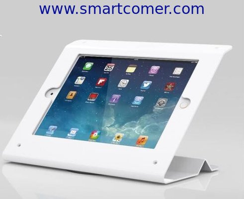 COMER security lock tablet countertop display mounting 360 degree rotating tablet stands for digital retail stores