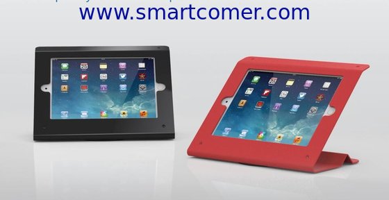 COMER secure lock tablet counter-top display mounting 360 degree rotating tablet stands for digital retail stores