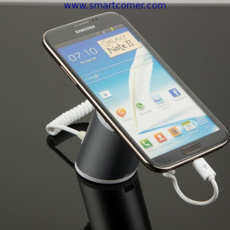 COMER anti-theft alarm sensor devices for gsm cell phone holder with clamp security display