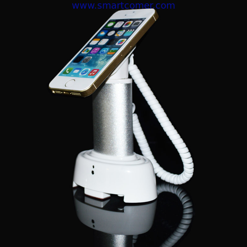 COMER 7" tablet security alarm counter display stands with charging function and alarm sensor