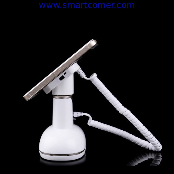 COMER security charging holder Mobile Phone secure Displays with alarm sensor cable lock