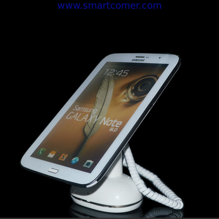 COMER electric standalone mobile phone security alarm counter display holder with charger cable