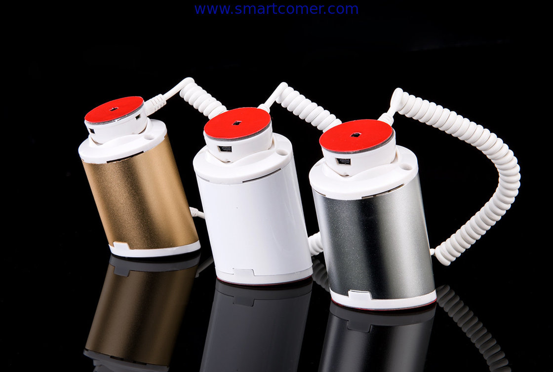 COMER cell phone accessory desk display alarm charging cable mobile phone merchandise for retail shop