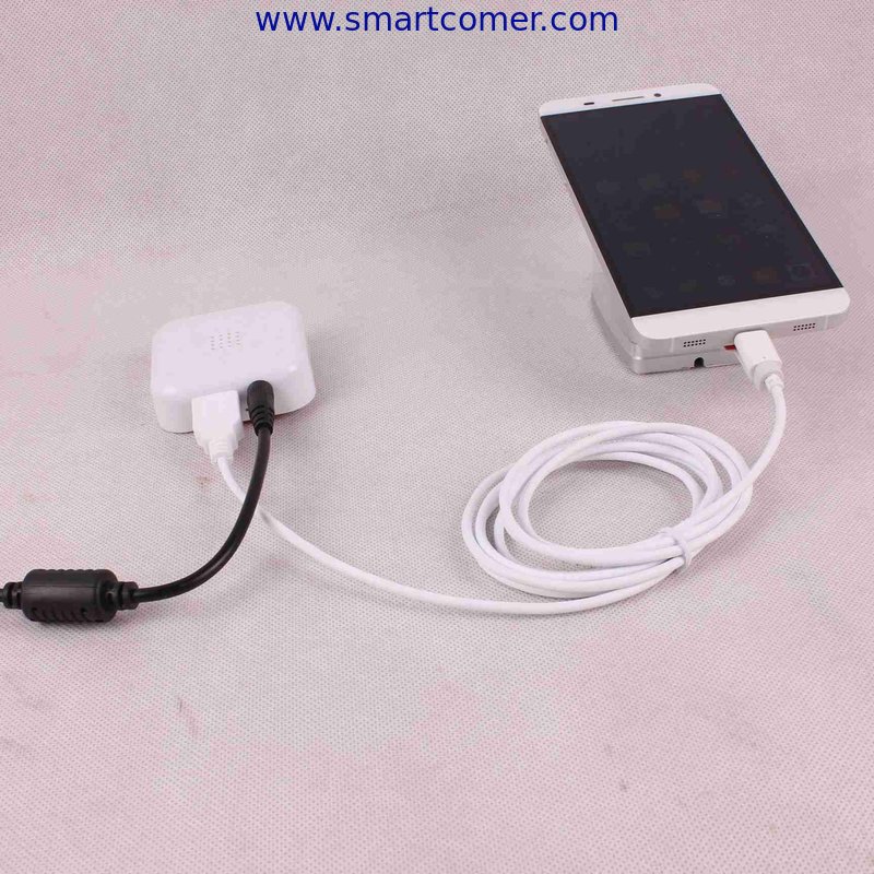 COMER security cable lock for laptop with alarm function security for cellphone display stands laptop alarm