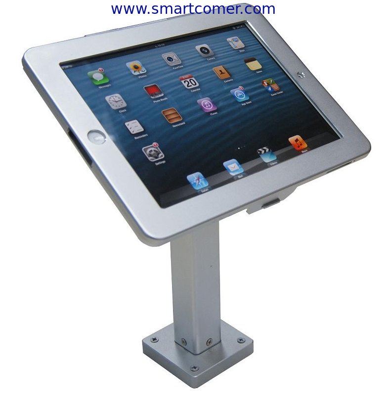 COMER  restaurant table anti-theft locking display kiosk for tablet ipad in shop, hotels