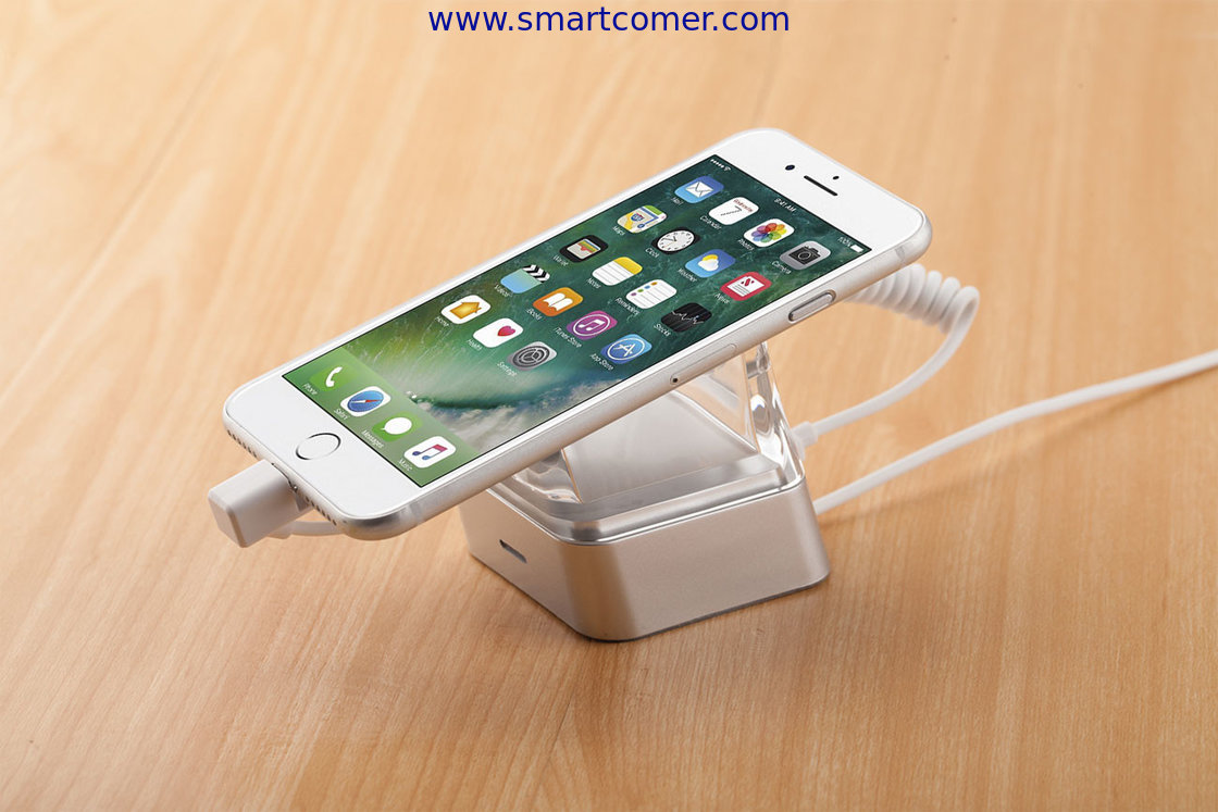 COMER security systems mobile phone display stands with cable lock and charging cord