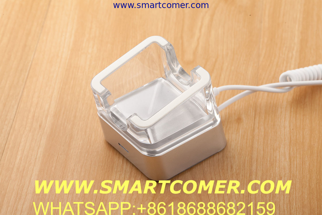 COMER security anti-theft devices alarm mobile phone mounting holders with charging cables
