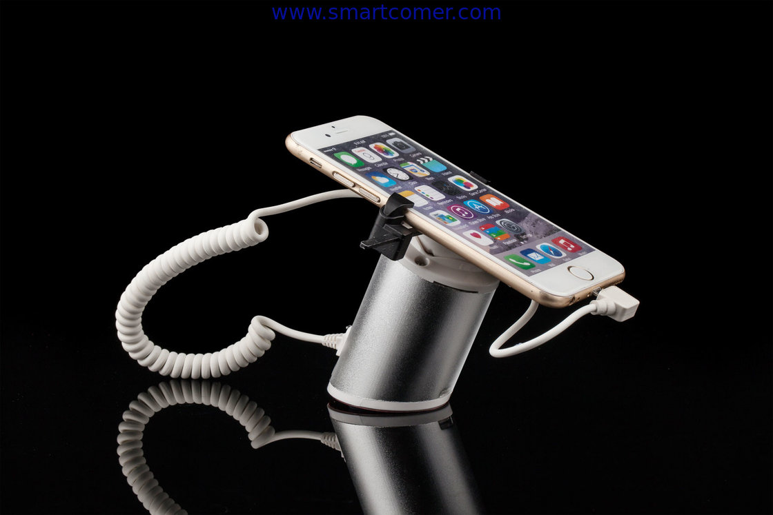 COMER anti-lost alarm devices for handphone security display holder with charging cables