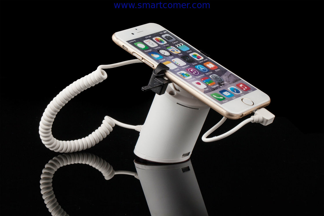 COMER magnetic stands anti-theft display system for mobile security gripper holders with alarm