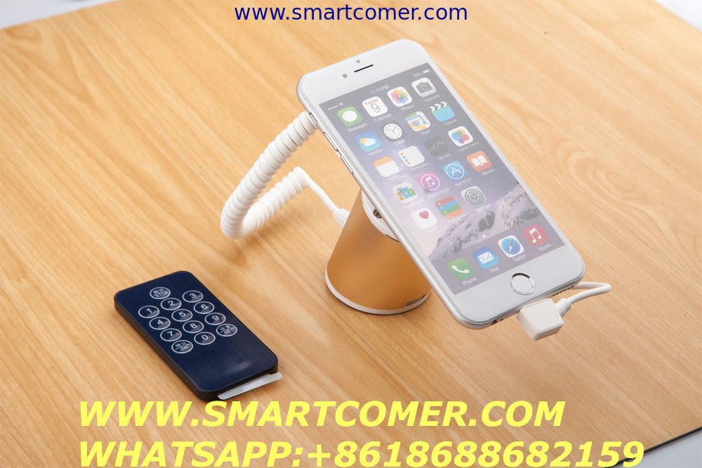 COMER mobile stores cell phone security holders with alarm systems for mobile digital stores