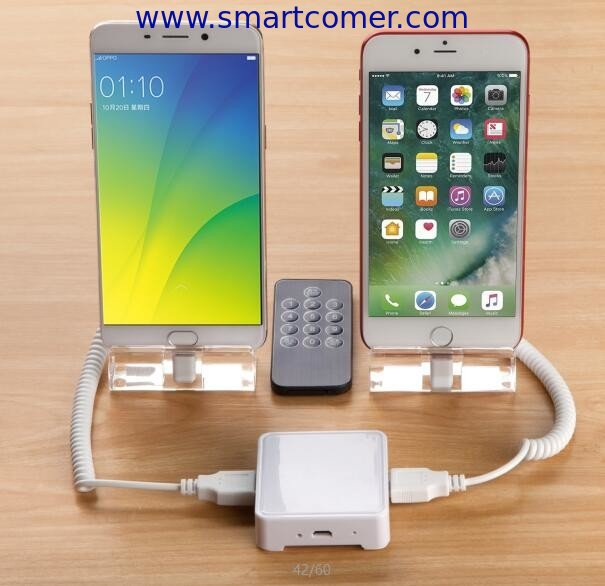 COMER 2 USB PORT Anti-theft Display Sensor Host For Digital Device With Charging and Alert Capability