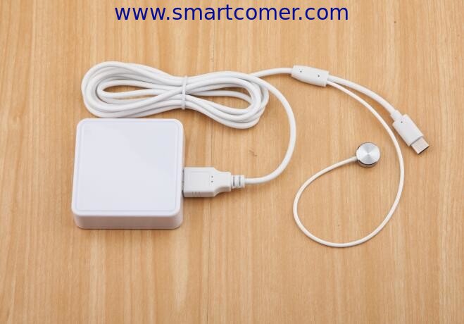COMER 2 ports multiple charge cable sensor alarm system for tablet or mobile phone