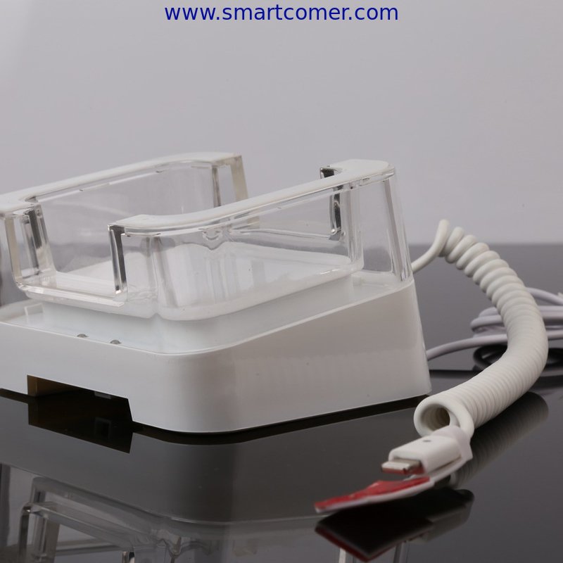 COMER anti-theft cable locking devices for tab security alarm display stands with charger