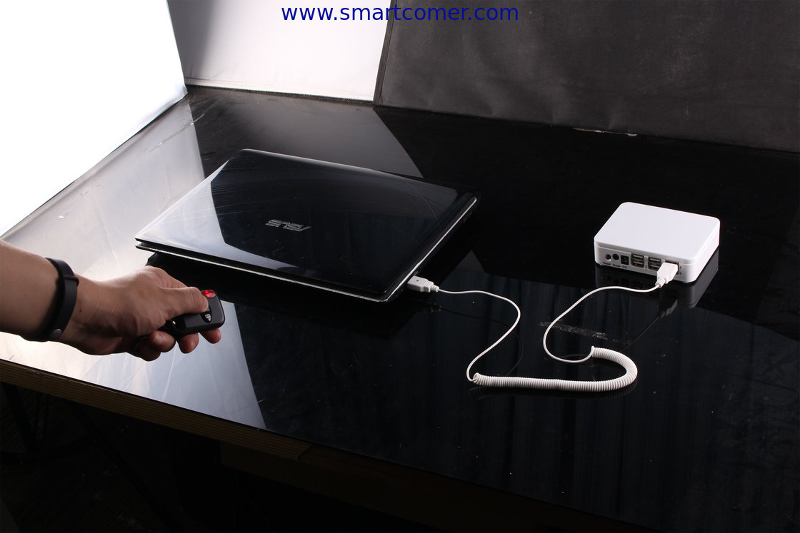 COMER anti theft alarm cable locking devices 1port security alarm display devices for cellphone laptop