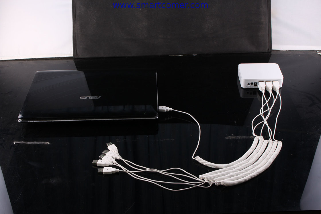 COMER 6 USB-port security alarm Security cable lock for USB port of laptop anti-theft devices